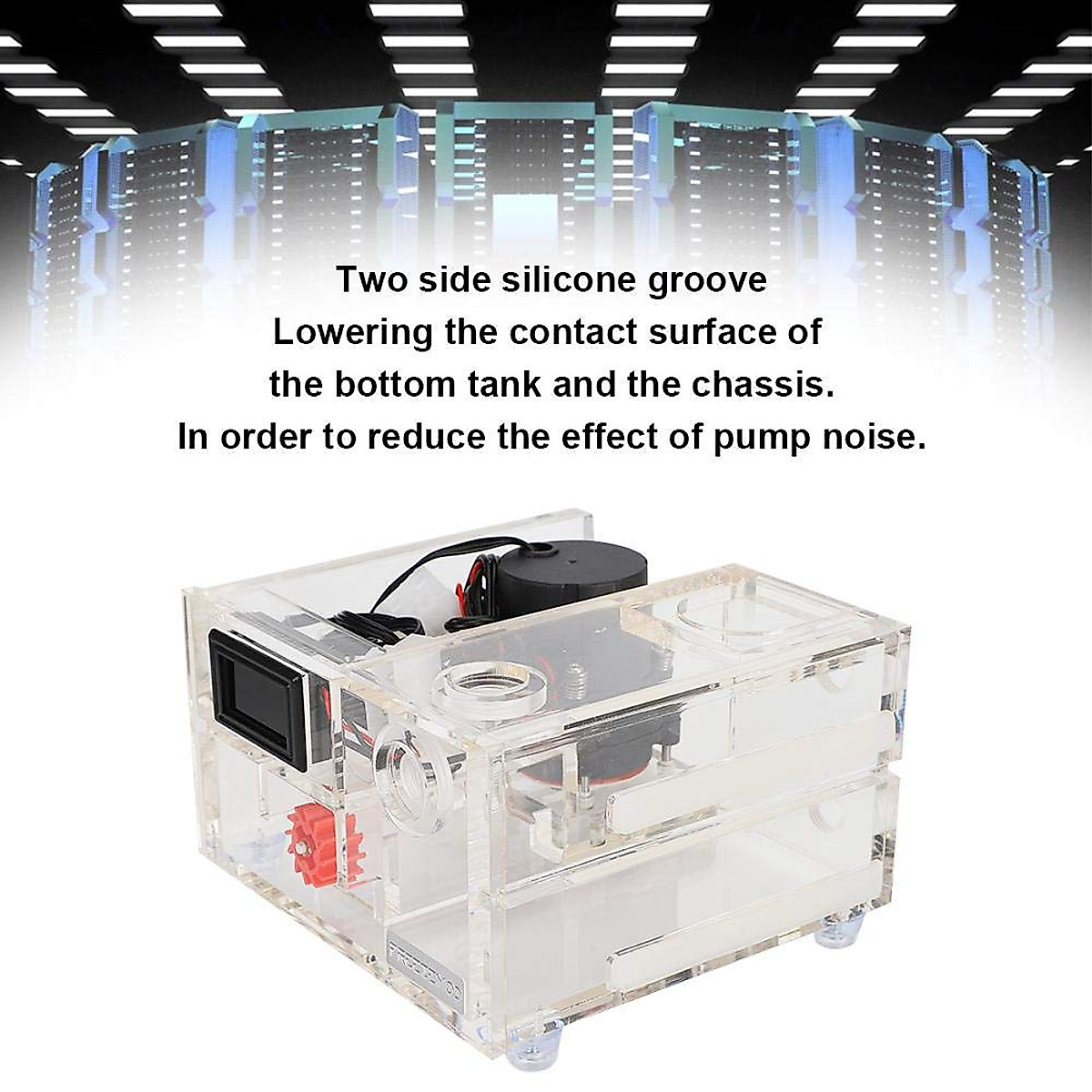 Yoidesu Pump/Reservoir Combo for Computer Water Cooling Systems,Water Integrated Kit - Water Cooling - - Thermometer(RGB Supported)