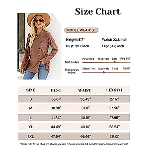 XIEERDUO Long Sleeve Tops Womens Fall Sweaters Tunic Tops To Wear With Leggings Blue XL