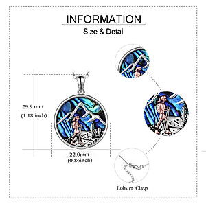 MONGAS Mountain Necklace Sterling Silver Mountain Range Adventure Pendant Necklace Backpacker Hiker Climber Christmas Jewelry Gifts for Women