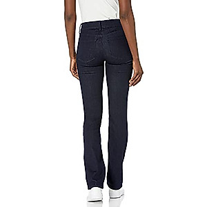 NYDJ Women's Misses Marilyn Straight Denim Jeans, Black BDM, 10
