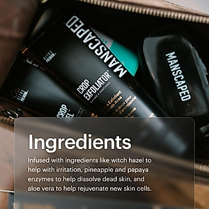 MANSCAPED® Crop Exfoliator™ Gentle Groin Exfoliant Scrub to Soothe and Clear the Skin, Vegan, Cruelty-Free (3.5 oz)