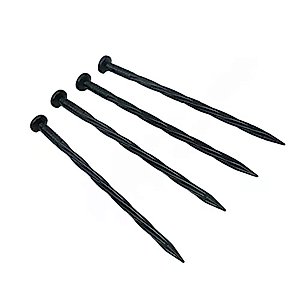 Landscape Anchoring Stakes, 25PCS 8 Inch Spiral Plastic Landscape Edging Spikes,Nylon Landscape Anchoring Stake for Garden Lawn Yard,PaverEdging,Weed Barrier,Artificial Turf (8in -25 Count)
