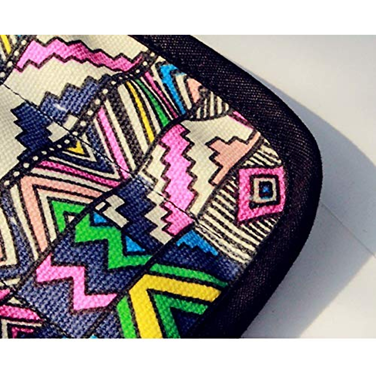 LaVenty Boho Roll Up Paint Brush Holder Painting Organization And Storage Artist Canvas Roll Pouch Bag Makeup Brushes Case Organizer Without Brushes