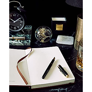 BEECHMORE BOOKS Dotted Notebook - Regular Size, Brown | Premium Dot Grid Journal with Vegan Leather, Thick 160gsm Cream Paper | Professional Bullet Book | Gift Box | For Artists, Planners & Designers