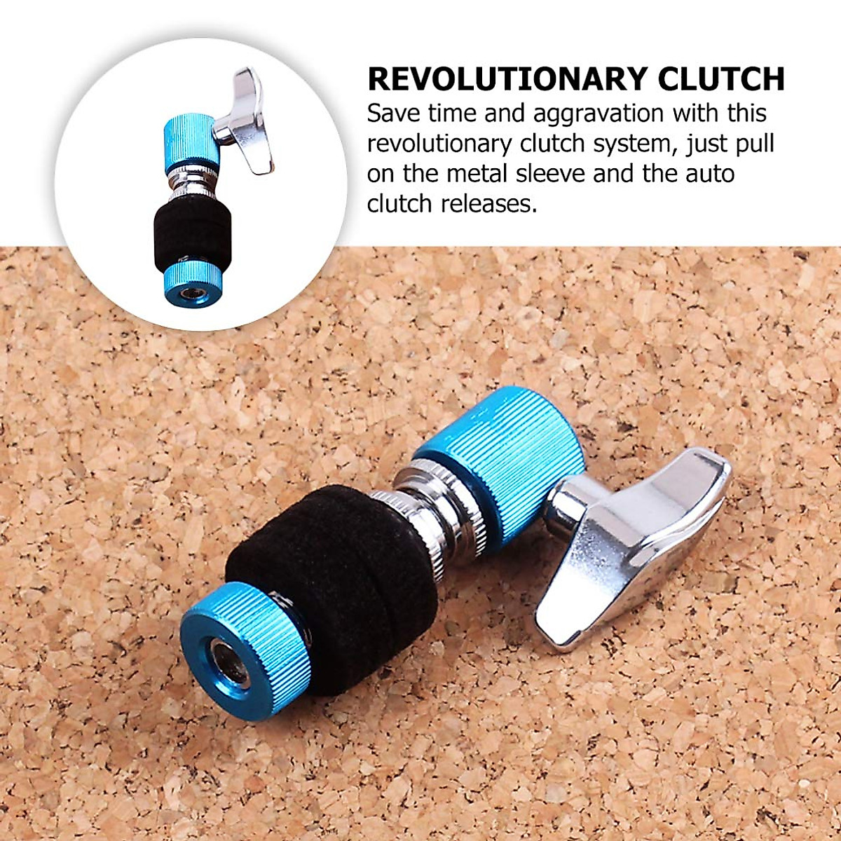 EXCEART Hi- Hat Clutch High Hat Stand For Hi Hat Cymbal Drum, Percussion Instrument Parts Accessories