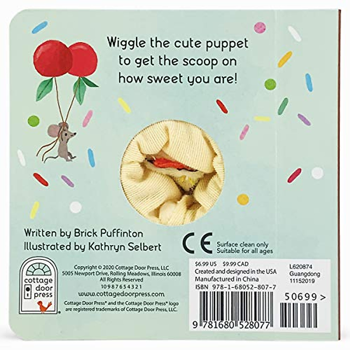 I Like You More Than Ice Cream Finger Puppet Board Book for Little Dessert Lovers, Ages 1-4 (Finger Puppet Book)