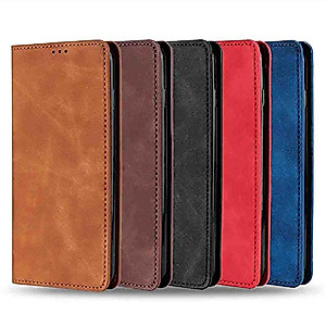 CYR-Guard Phone Cover Wallet Folio Case for Oppo REALME 7 PRO, Premium PU Leather Slim Fit Cover for REALME 7 PRO, Good Design, Light Brown