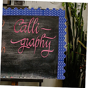 BESTOYARD 2 Rolls border stickers bulletin border strip bulletin board border poster Classroom alphabet stickers Bulletin Board Decorations primary school border paper Hemming coated paper