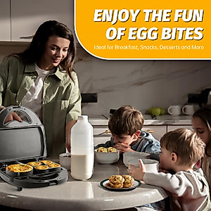 FineMade Silicone Egg Bite Molds for Instant Pot and Sous Vide Egg Bite Maker, 2 Pcs of 4 Inch Large Molds, 2 Pcs of 4-in-1 Mini Molds, Ideal for Breakfast Sandiwches, Healthy Snacks or Desserts