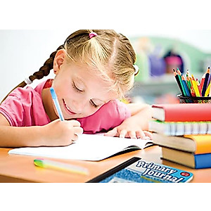 Primary Journal, Hardcover, Primary Composition Book Notebook - Grades K-2, 100 Sheet, One Subject, 9.75" x 7.5", Blue Cover-6 Pack