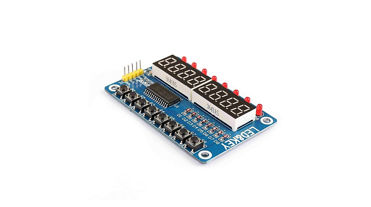 8 Bit LED TM1638 Display Module for Arduino, AVR, ARM Projects