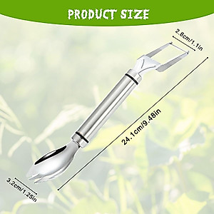 Watermelon Cutter Slicer, 2-in-1 Stainless Steel Fruit Cutter Watermelon Cutter Slicer Tool Watermelon Tool Pineapple Cutter Tool Watermelon Popsicle Cutter Summer Fruit Cutting Fork
