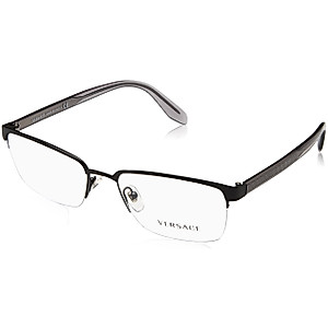 Versace VE1241 Eyeglass Frames 1261-54 - Matte Black VE1241-1261-54