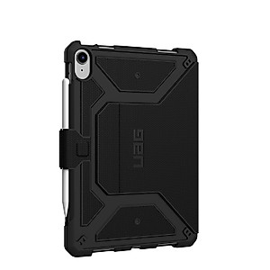 URBAN ARMOR GEAR UAG-IPD10F-BK METROPOLIS (Notebook Type) Shockproof Case for iPad 10.9-Inch (10th Generation/2022), Black