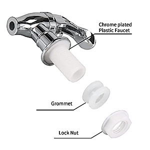 GWENBHMTOOL Beverage Dispenser Replacement Spigot for Jug Glass Jar Drink Dispenser Faucet Reusable Water Dispenser Spigot 4 Pack