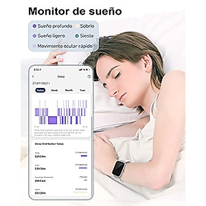 RUIMEN Smart Watch Answer/Make Calls Fitness Watch with Spare Strap Reloj Inteligente 1.7”Full Touch Smartwatchs for Women Men Heart Rate/Sleep Monitor Watch 100+ Sports IP68 Waterproof(Gray)