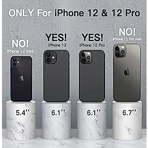 TEAM LUXURY Designed for iPhone 12 Case/iPhone 12 Pro Case, [Ultra Impact Resist] Shockproof Rugged [Anti-Scratch] Protective Case for iPhone 12/12 Pro Phone Case Cover 6.1 Inch, (Black)