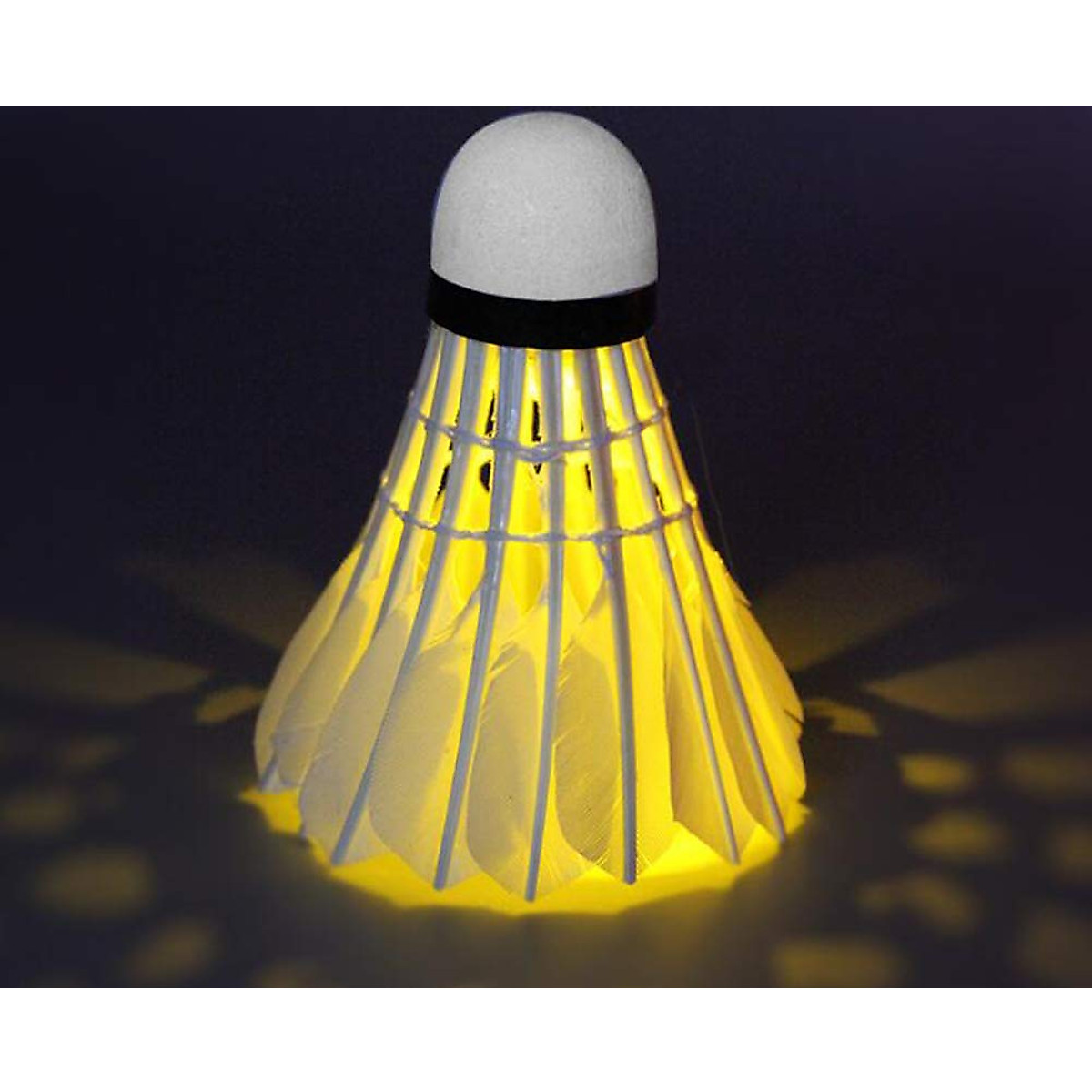 [8 Pack] LED Badminton Set, Shuttlecock Dark Night Glow Birdies Lighting Outdoor Indoor Sport Activities,Colorful