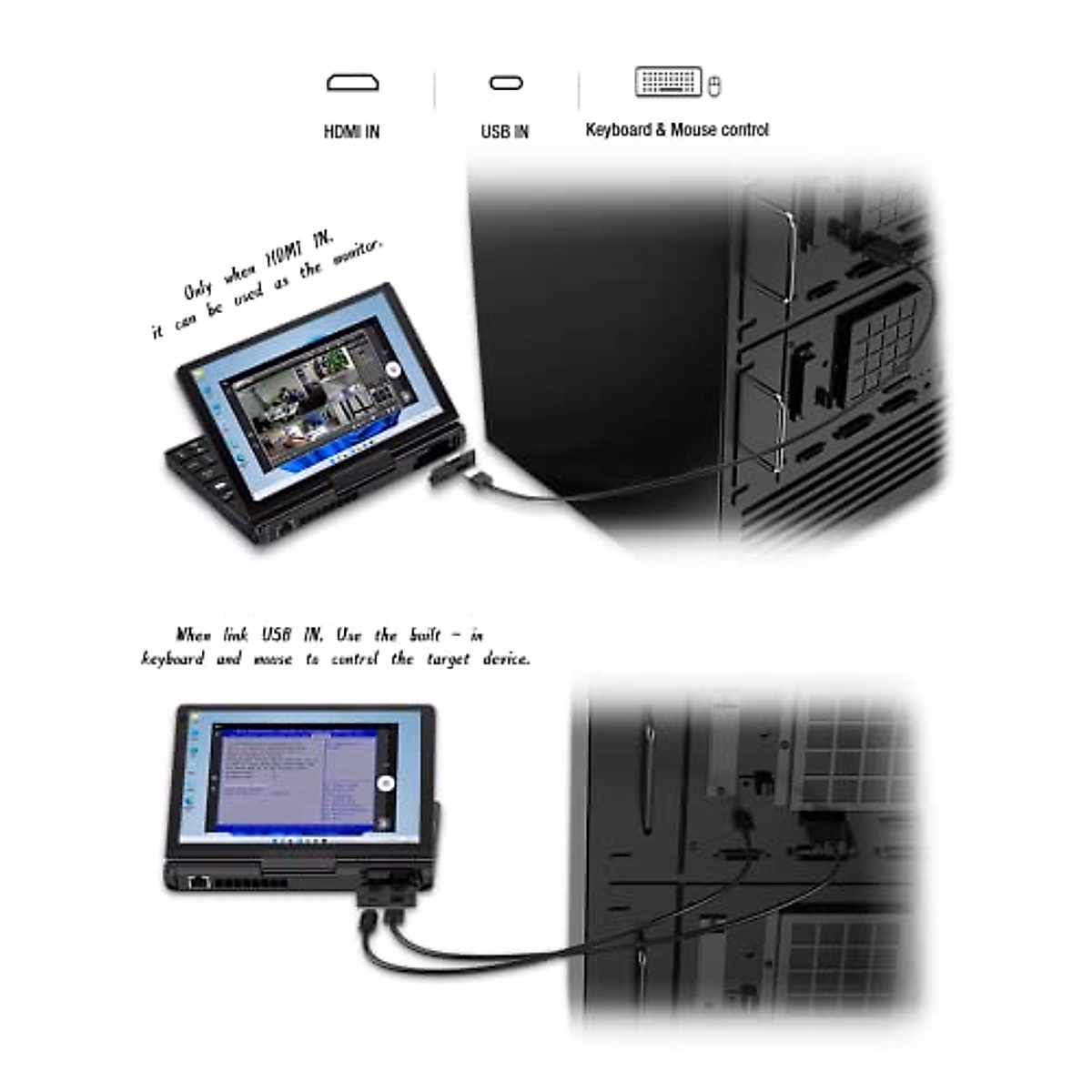 GPD Pocket 3 Mini Laptop 8" Touch Screen Aluminum Shell UMPC Windows 11 OS CPU Intel N6000 8GB/512GB (Amber Black)