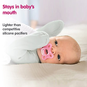 MAM Comfort Baby Pacifier, 100% Lightweight Silicone, 0-3 Months, Baby Boy (Pack of 4)