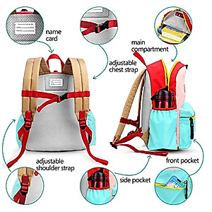 Preschool Toddler Backpack For Boys Girls, Toddler School Mini Backpack For School & Travel, Small Kids Child Backpacks, Preschool Kindergarten Elementary Toddler bag, 11" H, For Kids 2-4, Small
