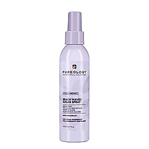 Pureology Style + Protect Beach Waves Sugar Spray | For Color-Treated Hair | Adds Texture To Create Tousled Waves | Sulfate-Free | Vegan | Updated Packaging | 5.7 Fl. Oz. |