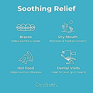 Oxyfresh Premium Pro Relief Dental Gel with Zinc –Infused with Aloe Vera, Chamomile and Xylitol – Dentist Recommended to Help Soothe Gum Tissue. 4 oz.