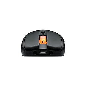 Fnatic Bolt Black Wireless Gaming Mouse - Pixart 3370 Sensor, 69g, WiFi & Bluetooth Battery Life 110-210h, USB-C Charging, Kailh GM 8.0 Switches, 4 Profiles & DPI Stages, Virgin PTFE Skates (Windows)