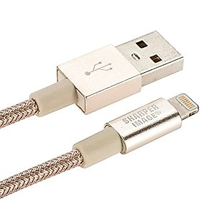 Sharper Image Gold Lightning Cable 6-Foot