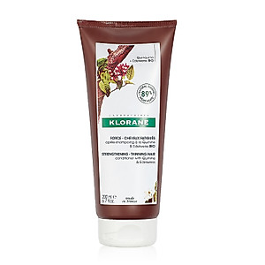 Klorane Strengthening Conditioner with Quinine and Edelweiss for Thinning Hair, Supports Thicker, Stronger, Healthier Hair, For Men and Women, Paraben, Silicone and Sulfate Free