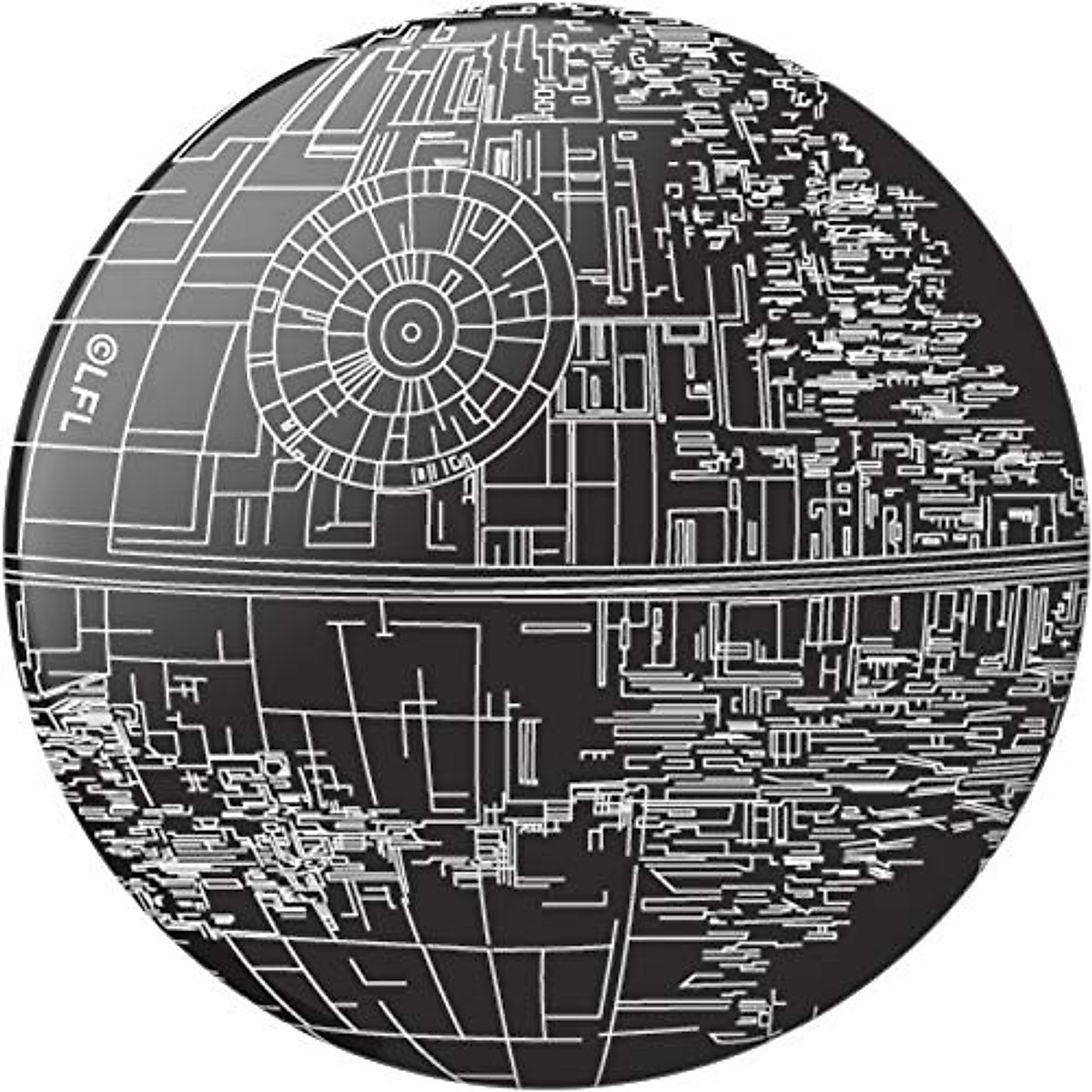 ​​​​PopSockets Phone Grip with Expanding Kickstand, PopSockets for Phone - Star Wars - Death Star Alum
