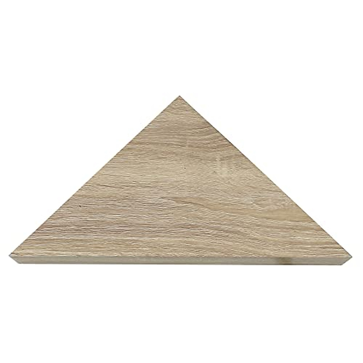Home Basics Small Corner Floating Shelf (Single Pack), Washed Oak MDF Wall Mount Floating Shelf | Contemporary Shelf for Décor and Essentials | Holds 7lbs.