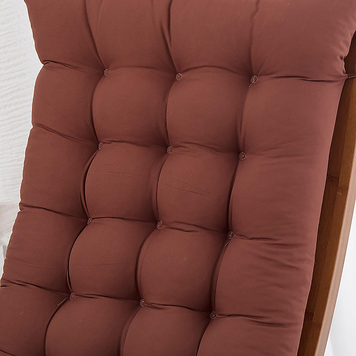 RUYICZB High Back Garden Patio Chair Cushion, Spring Summer Seasonal All Weather Replacement Adirondack Seat Pad for Indoor Outdoor Sunscreen Waterproof and Fade-Resistant Furniture Pads,Purple