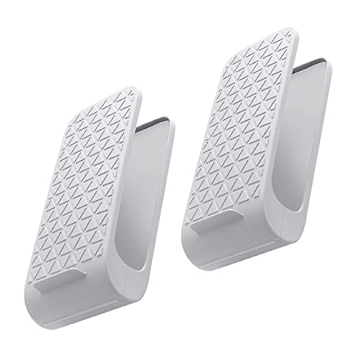 Alipis 2pcs Slipper Adjustable Use Stack Space Display Household Stacker Home Shop Saving Shelves Organization Holders Holder Storage Double Slots Shoes Grey -layer Saver Shoe Slot