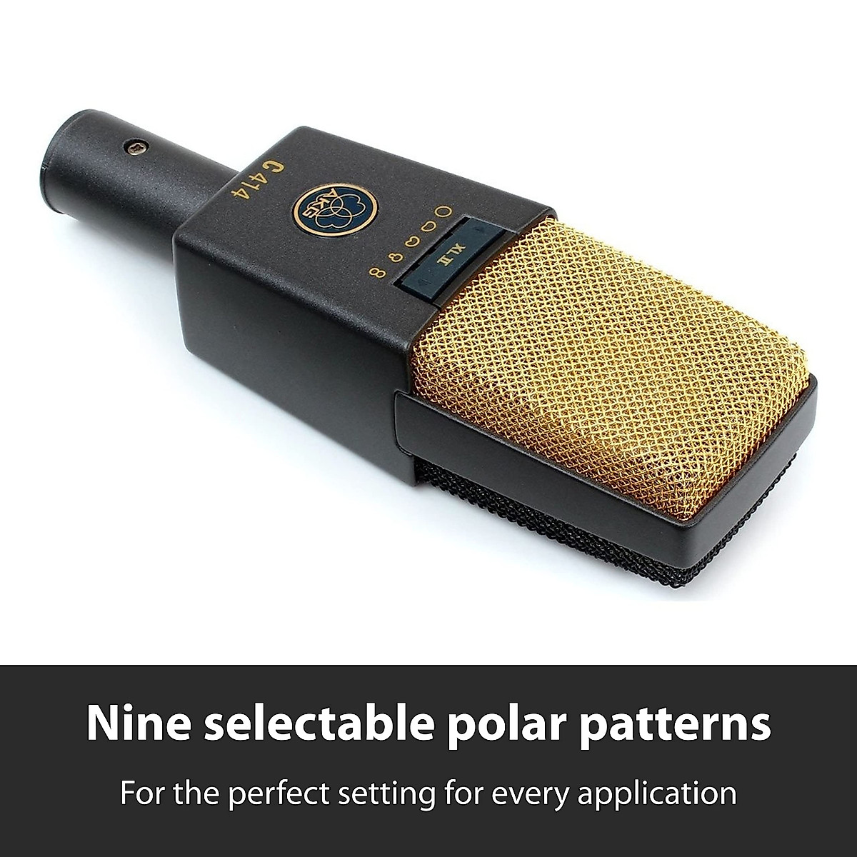 AKG Pro Audio C414 XLII Vocal Condenser Microphone, Multipattern (Renewed)