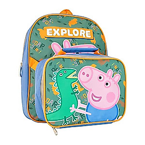 Peppa Pig Kids Backpack George Pig Green