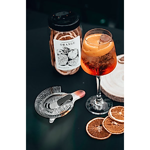 KITESSENSU Cocktail Strainer, 2 Prong Stainless Steel Hawthorne Drink Strainer Cocktai with Non-Slip Finger Rest, Bar Tools for Professional Bartenders, High Density Spring