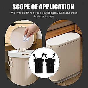 50pcs Latches Push-Type Can for Replacement Bin Lid Trash Self- Clamp Lock Bucket Type Parts Basket Garbage Anti- Universal Fixation Tools Buckle Locking Re Buttons