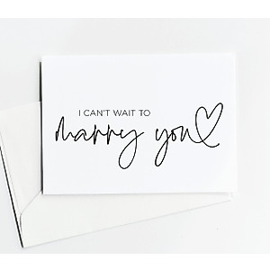 I Can't Wait to Marry You, Bride to Groom Wedding Day Card, Letters To My Husband From Wife, Love Gift for Him, Fiancé Gifts, Vows