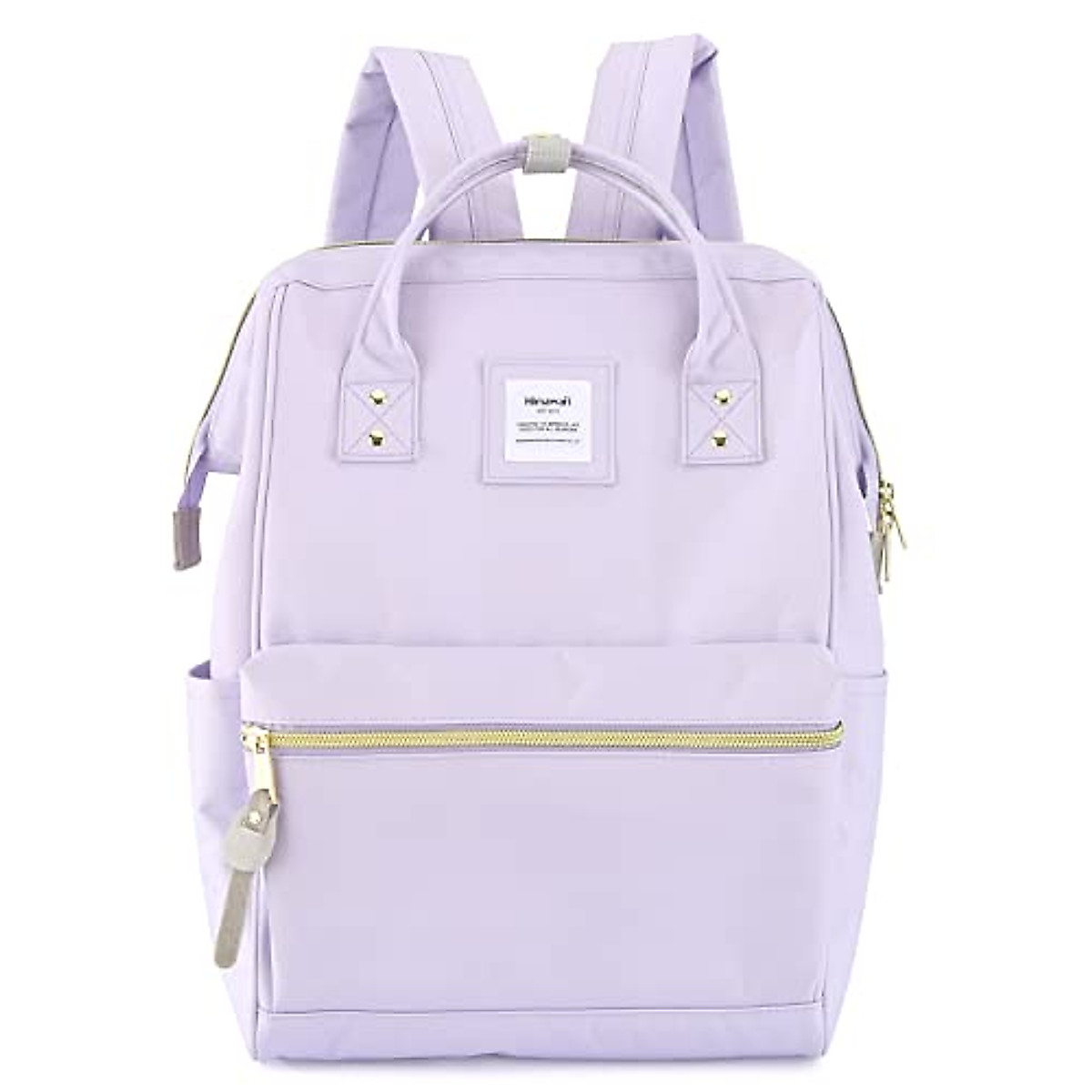Himawari Laptop Backpack for Women&Men,Wide Open Large USB Charging Port 15.6 Inch Laptop Doctor College Work Bag(9001-Light purple)