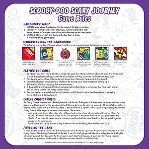 AQUARIUS Scooby-Doo Journey Board Game - Fun for Kids & Adults - Officially Licensed Scooby-Doo Merchandise & Collectibles (97018), Blue, White, Orange, for 96 months
