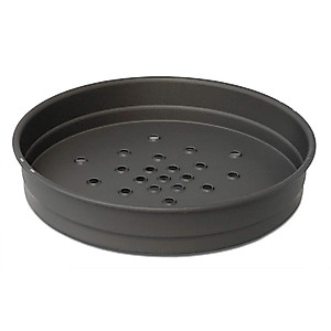 LloydPans Kitchenware 14" Perforated Hard-Anodized Deep dish Pizza Pan Made in USA