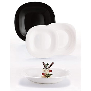 Dajar Carine Luminarc Dinner Set 18–Piece White / Black