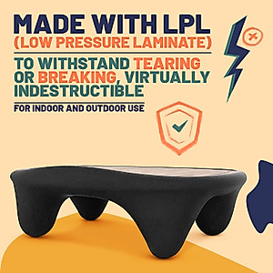 Bbear Baby Children's Table - Perfect for Play, Classroom Table, Toddlers and Childrens Table, Indoor Outdoor Play Table, Designed for Age 0-5, Black