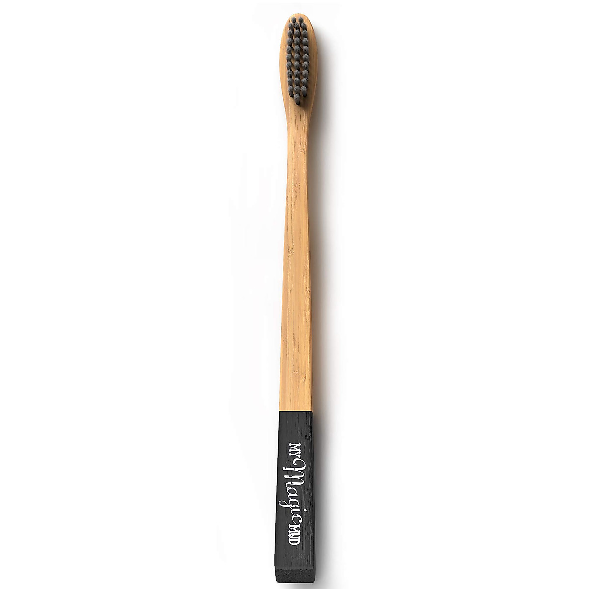 MY MAGIC MUD - Earth-Friendly Bamboo Toothbrush, Activated Charcoal Infused, Sustainably Produced, Soft Bristles, 1 Pack