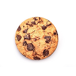 Chocolate Chip Cookie Multi-Purpose Memory Foam Pillow 18", Novelty 3D Print Decorative Super Soft Microfiber Flannel Covered Pillow, Foam Stuffed Cushions, Seat Pad for Couch, Chair, Floor, Sofa, Bed