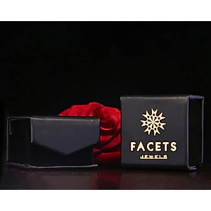 FACETS JEWELS 1.90 TCW Round Cut Moissanite Diamond Channel Setting Engagement and Wedding Ring for Her in - 10K Solid White Gold Size 7