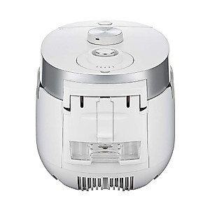 CUCKOO CRP-LHTR0609F | rice cooker 6 Cup (Uncooked) Twin Pressure Induction Heating Cooker | 16 Menu Options: High/Non-Pressure Steam & More, Stainless Steel Inner Pot, Made in Korea | White-Renewed