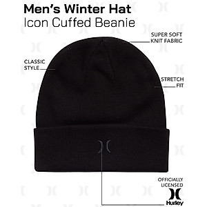 Hurley Men's Casual, Black/Black, One Size