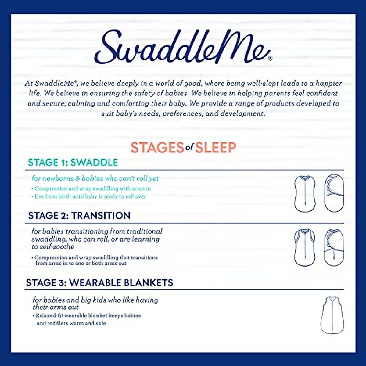 SwaddleMe Luxe Whisper Quiet Swaddle – Size Small/Medium, 0-3 Months, 2-Pack (You Are My Sunshine) Extra-Soft Newborn Swaddle Wrap With Silent Fabric Closure and Bottom Zipper for Diaper Changes